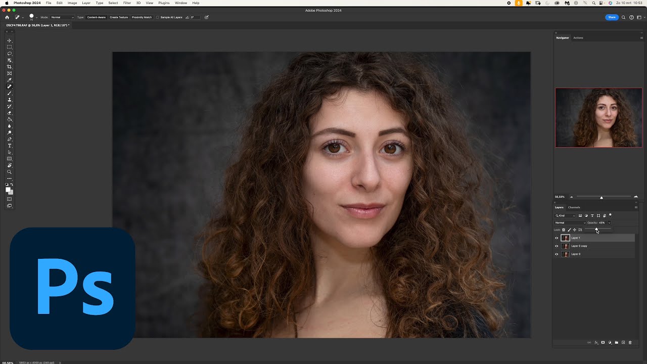 How to edit this beautiful street portrait in photoshop - YouTube