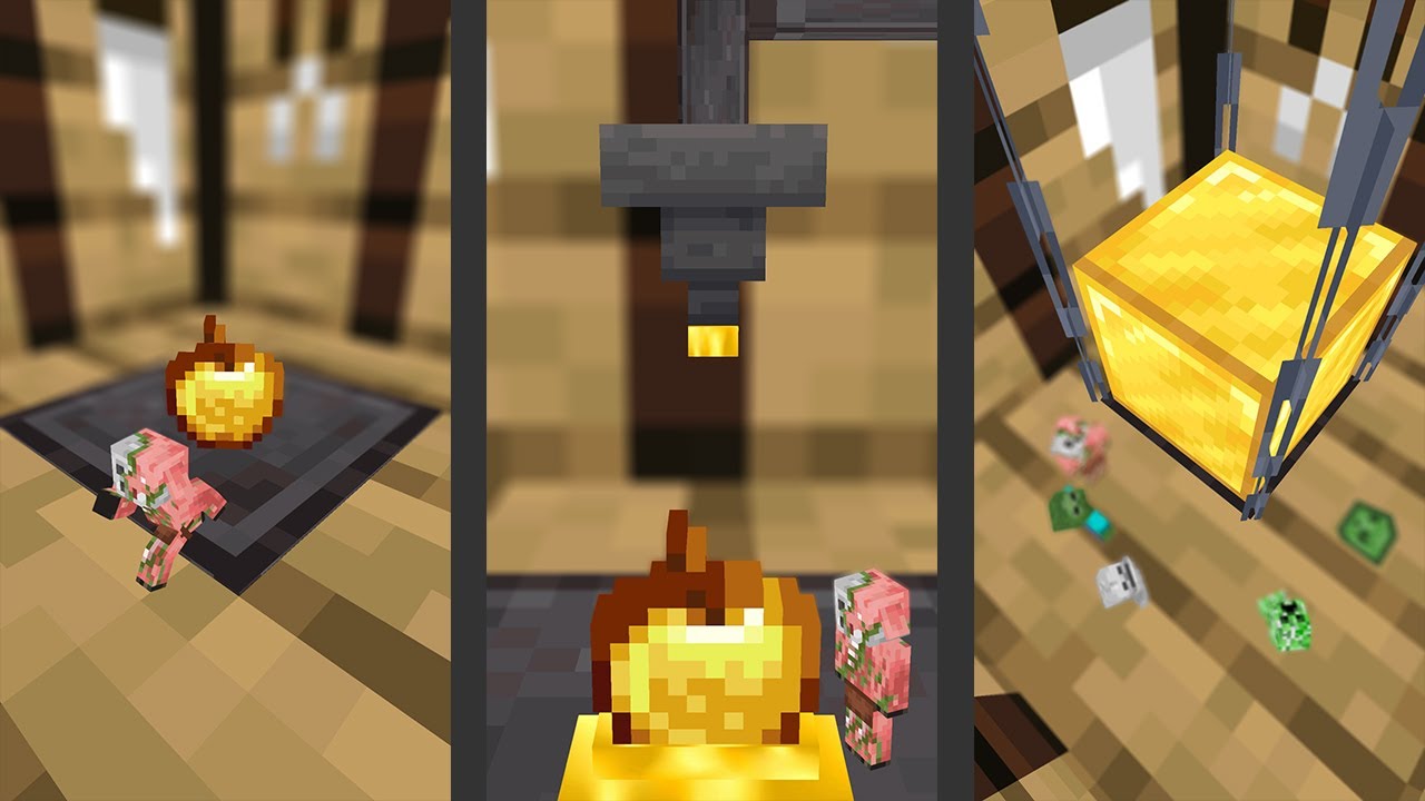 Minecraft Crafting : Gold Block, Golden Apple - Minecraft Animation ...