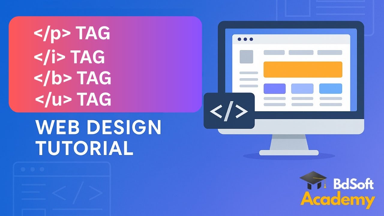 p tag i tag break tag u tag | Paragraph | Italic | Underline & Line ...