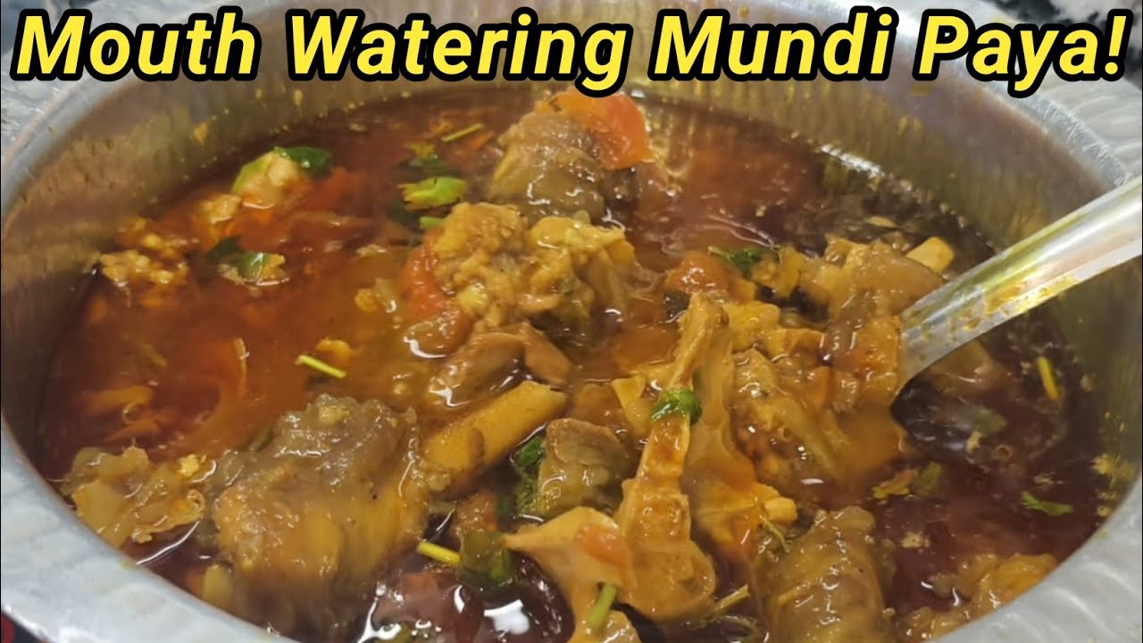 Eid Special Mundi Paya Recipe | Bakra Mundi Paya in Pressure Cooker ...