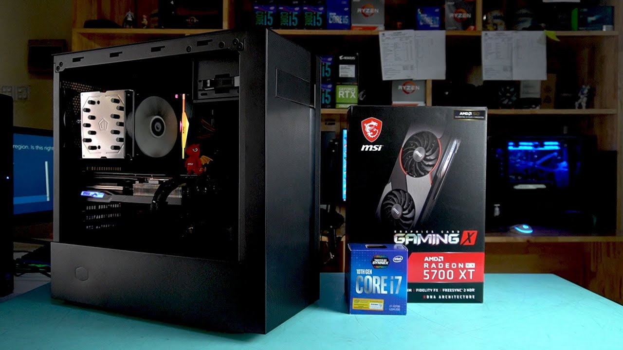PC Build Intel i7 10700 Asus ROG B460 MSI RX5700 XT Gaming X Cooler ...