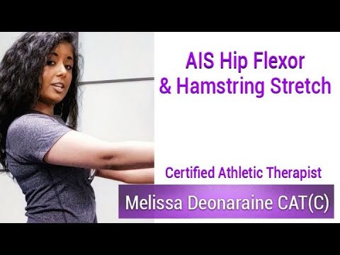 AIS Hip Flexor and Hamstring Stretch - YouTube