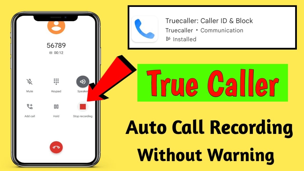 How to record calls using Truecaller | Record call without announcement ...