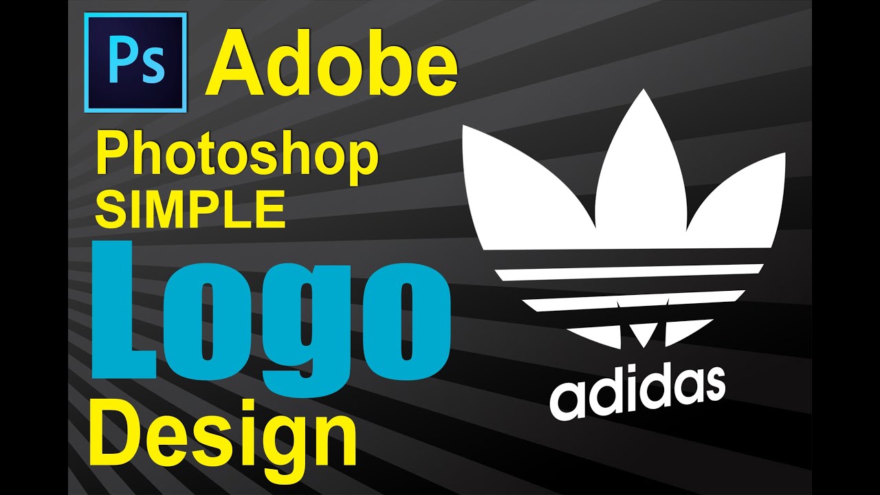 Adobe Photoshop 5th adidas Simple Logo Design - YouTube