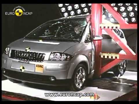Audi A2 2002 Euro NCAP crash test - YouTube