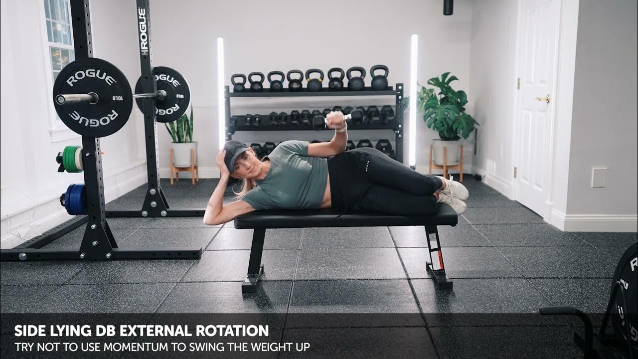 Side Lying DB External Rotation - YouTube