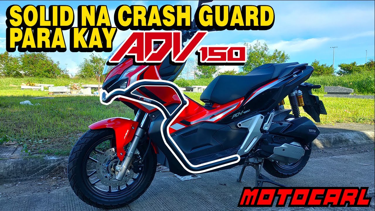 Dagdag protection para sa motorsiklo installing honda adv150 crash ...