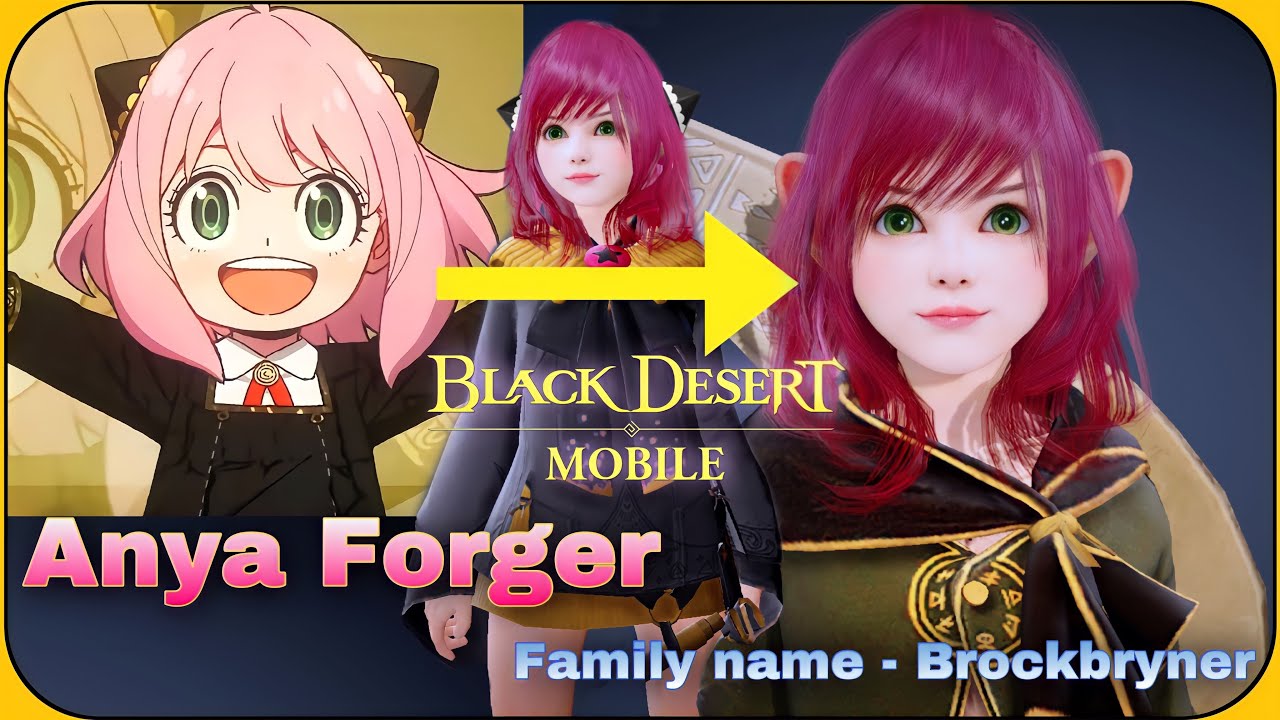 Anya Forger | Black Desert Mobile | Character Customisation | Anya ...