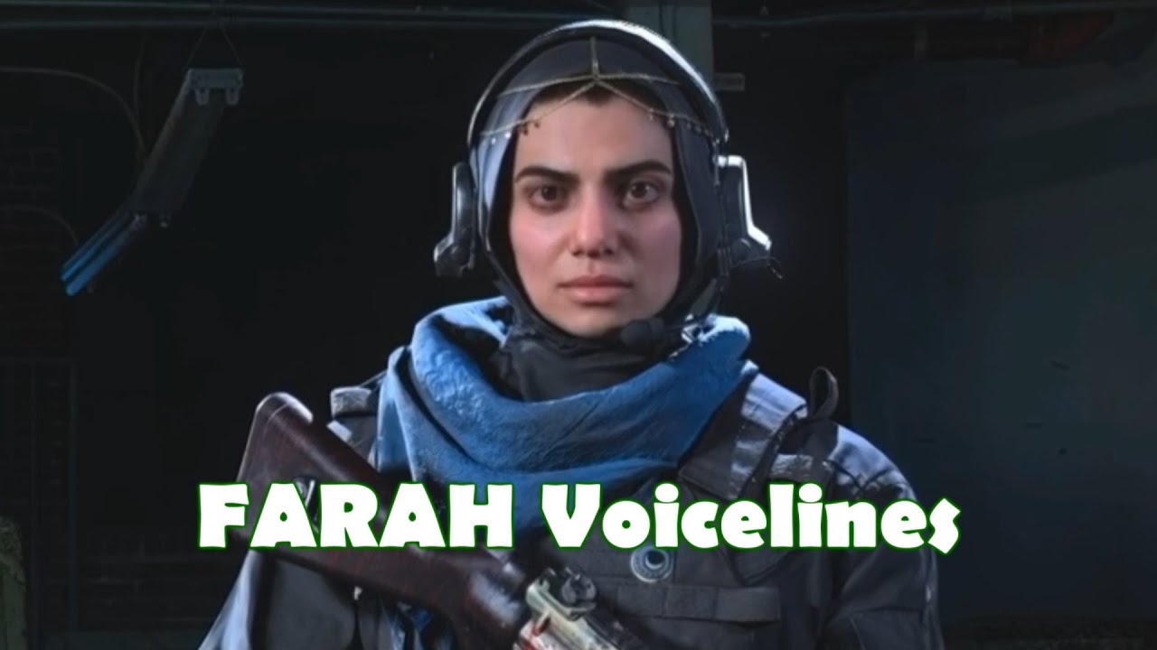 Call of Duty: Warzone - Operator "Farah" Voicelines - YouTube