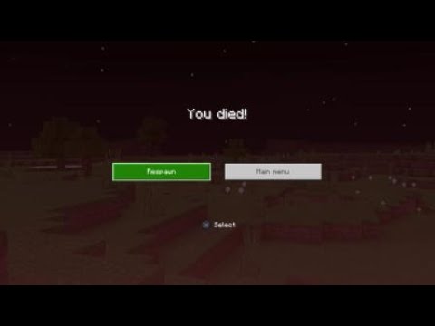 MINECRAFT you died screen - YouTube