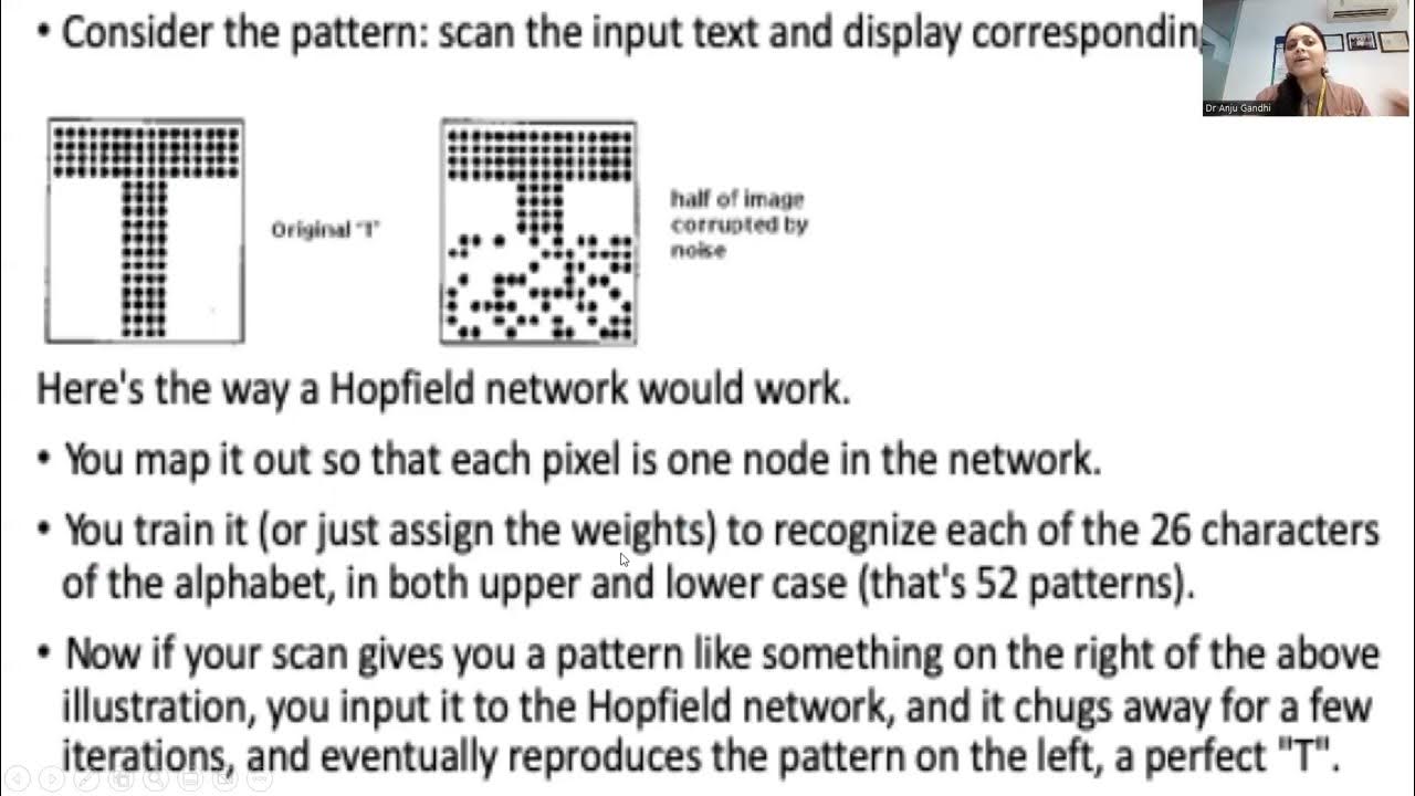 Supervised and Unsupervised Networks - Hopfield Networks - YouTube