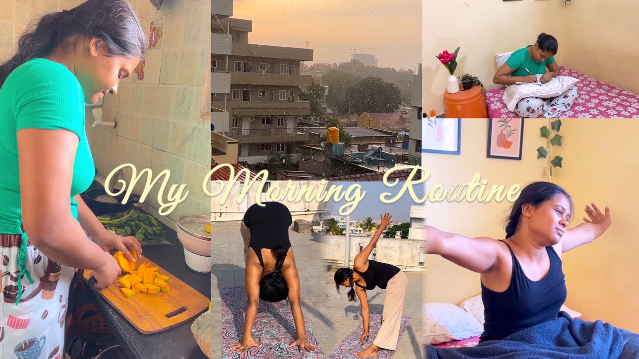 My morning routine 🎀 yoga🧘‍♀️ weight loss journey 🍀 skincare routine 🌷 ...