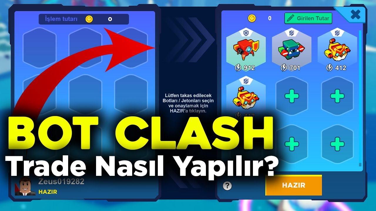 💥 Yeni Güncelleme 🤖 Trade Nasıl Yapılır ? Roblox Bot Clash - YouTube