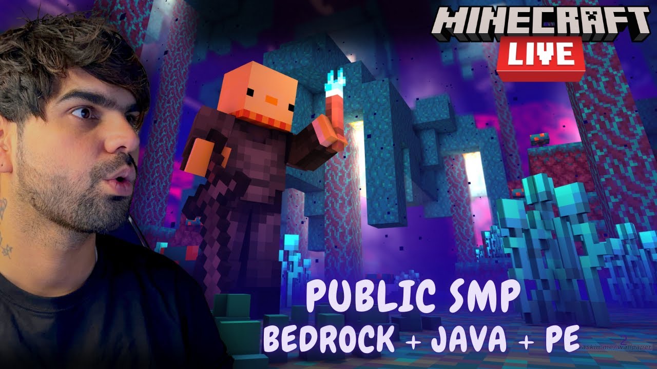 Minecraft SMP LIVE | PUBLIC SMP & CKROCK SMP 24/7 JAVA + BEDROCK + PE ...