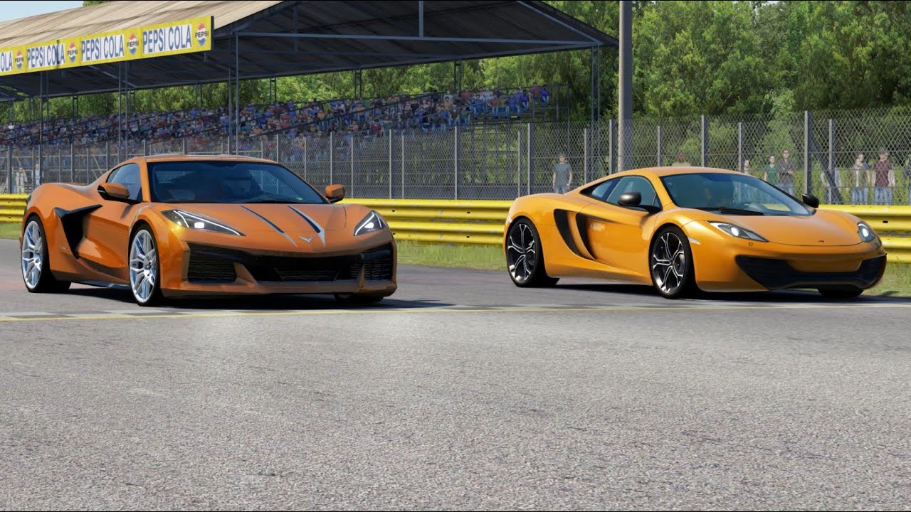 Chevrolet Corvette C8 Z06 3LZ Coupe 2023 vs McLaren MP4-12C at Monza ...