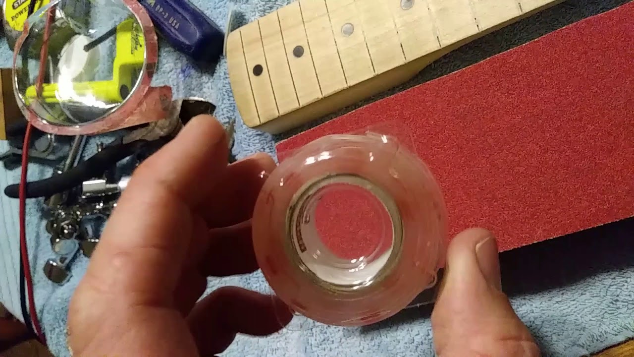 Leveling and sanding a fretboard video 1 of 2 - YouTube