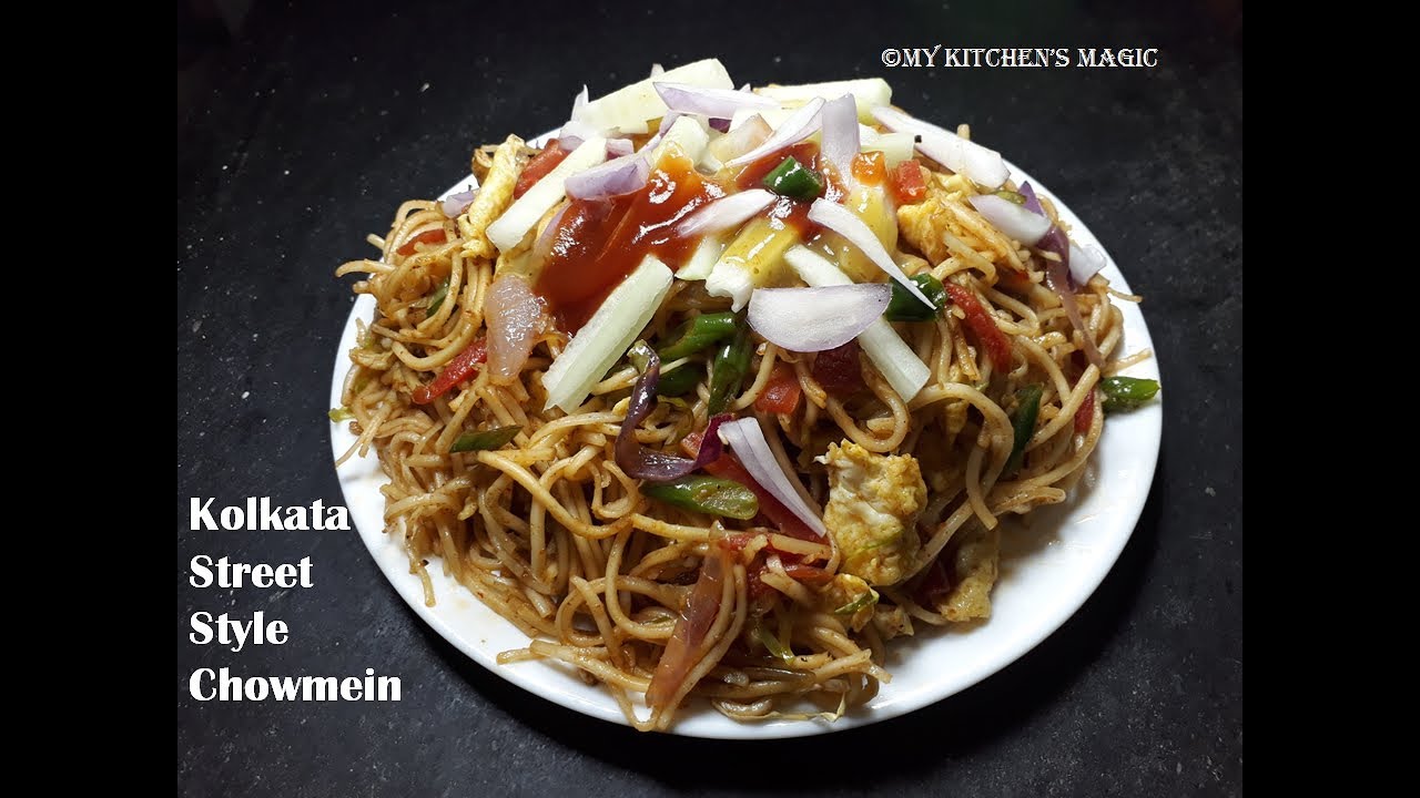 KOLKATA STREET STYLE CHOWMEIN || EGG CHOWMIN || KOLKATA STREET FOOD ...