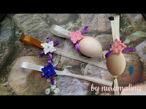 simple crochet flowers / bunga telur ringkas / #bungatelur #mengait # ...