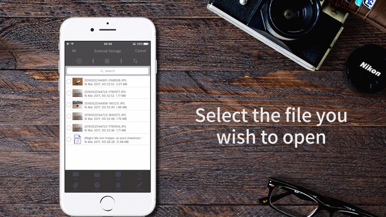 【uDrive App】Tutorial - File Open With Other Apps - YouTube