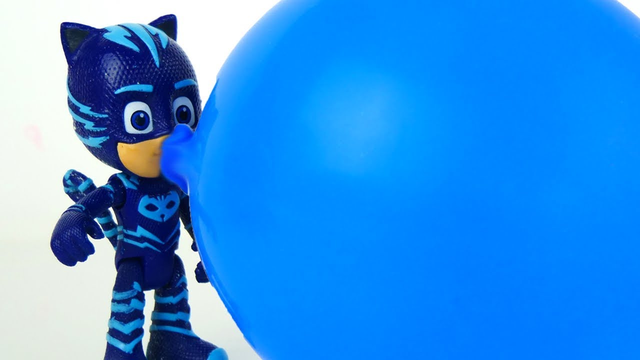 5 Color Balloons with Suprise Pj Masks Toys Sport Cars in the Water ...
