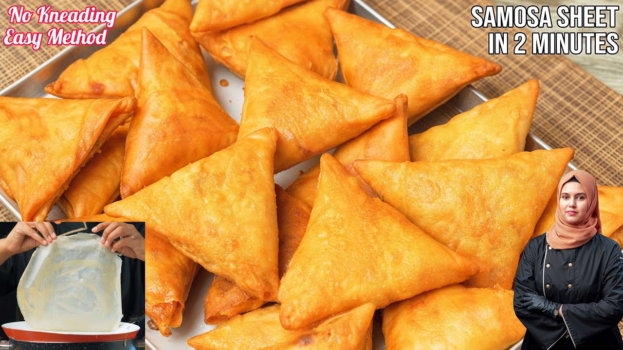 Easy Samosa Or Spring Roll Sheets In Minutes | Fold Samosa Perfectly ...