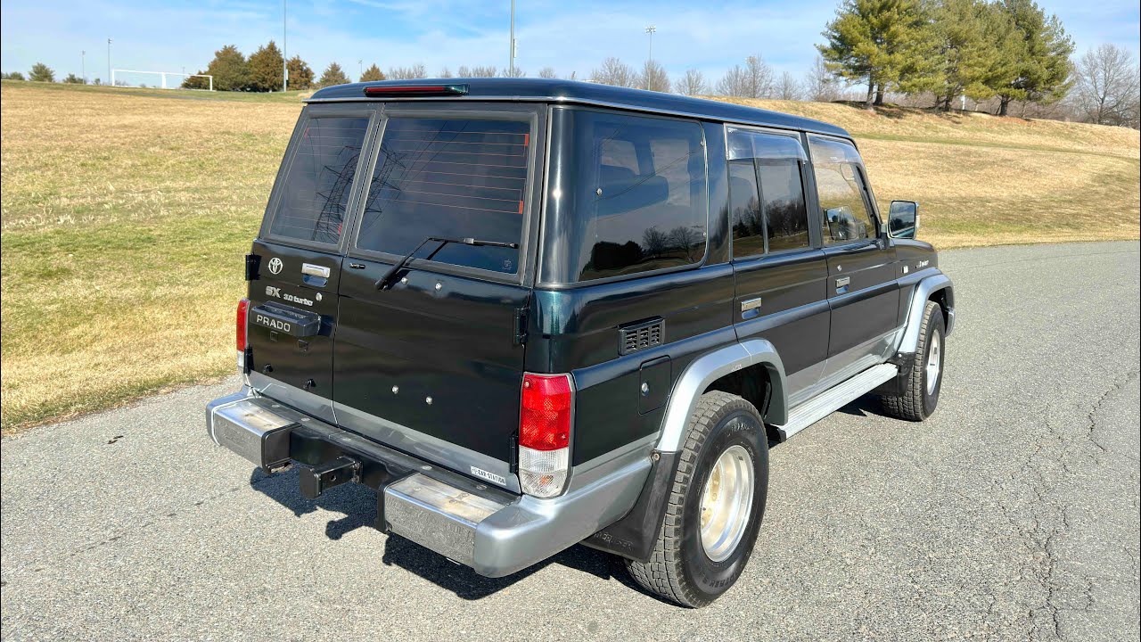 1994 Toyota Land Cruiser Prado SX KZJ78 - TURBO DIESEL- JDM - Driving ...