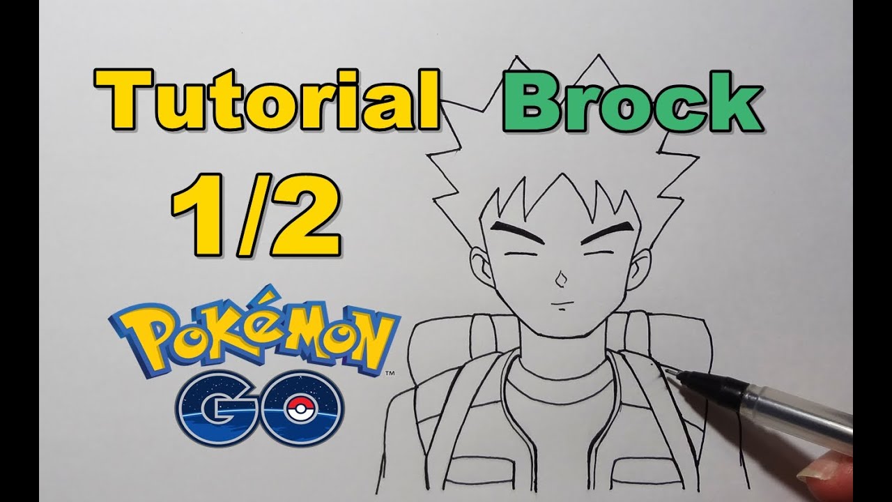 Como Desenhar e Colorir Brock 1/2 Pokémon - How to Draw Brock - YouTube