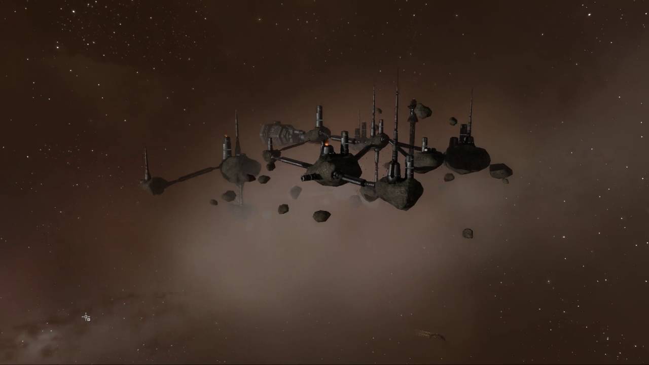 EVE Online Angel Cartel Mining Outpost - YouTube