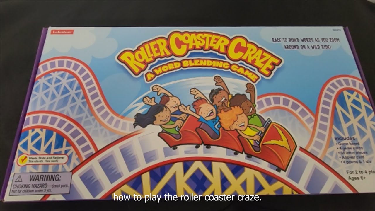 Roller Coaster Craze- A word blending game - YouTube