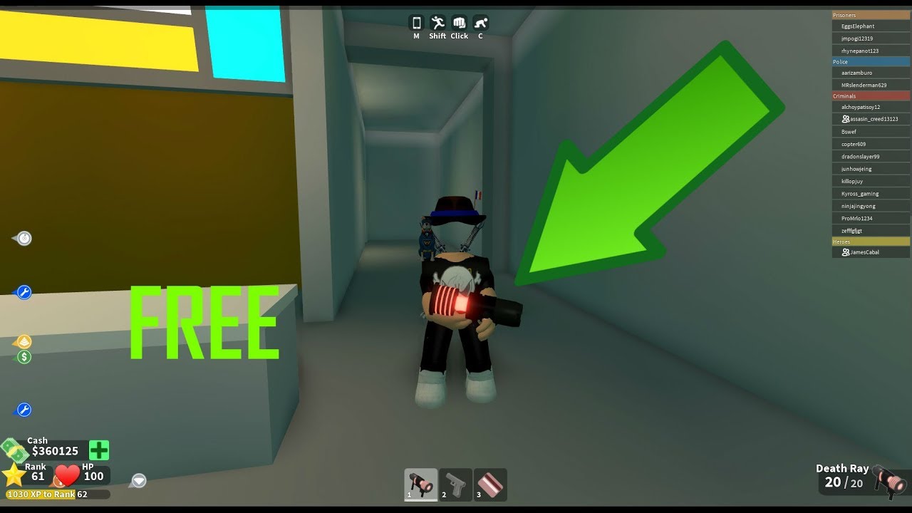 How To Get The Death Ray Gun For Free! (MadCity)!! - YouTube