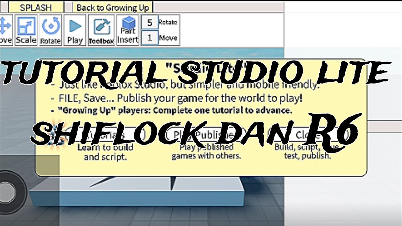 tutorial studio lite shiftLock dan R6 - YouTube