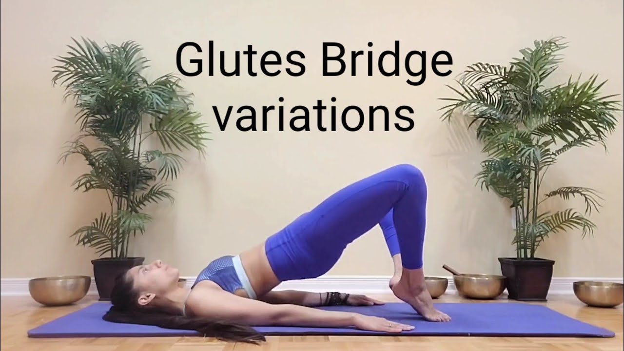 Pilates workout ideas - Glutes Bridge variations - YouTube