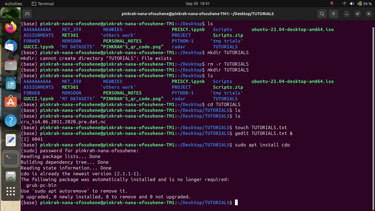 INSTALLATION OF CLIMATE DATA OPERATOR (CDO) USING THE TERMINAL - YouTube