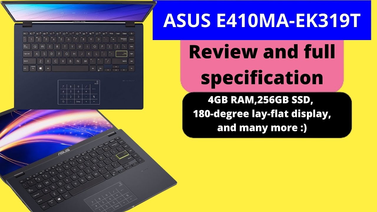 Asus E410MA laptop review |14"inch FHD|256 GB SSD | Mouse Touchpad With ...