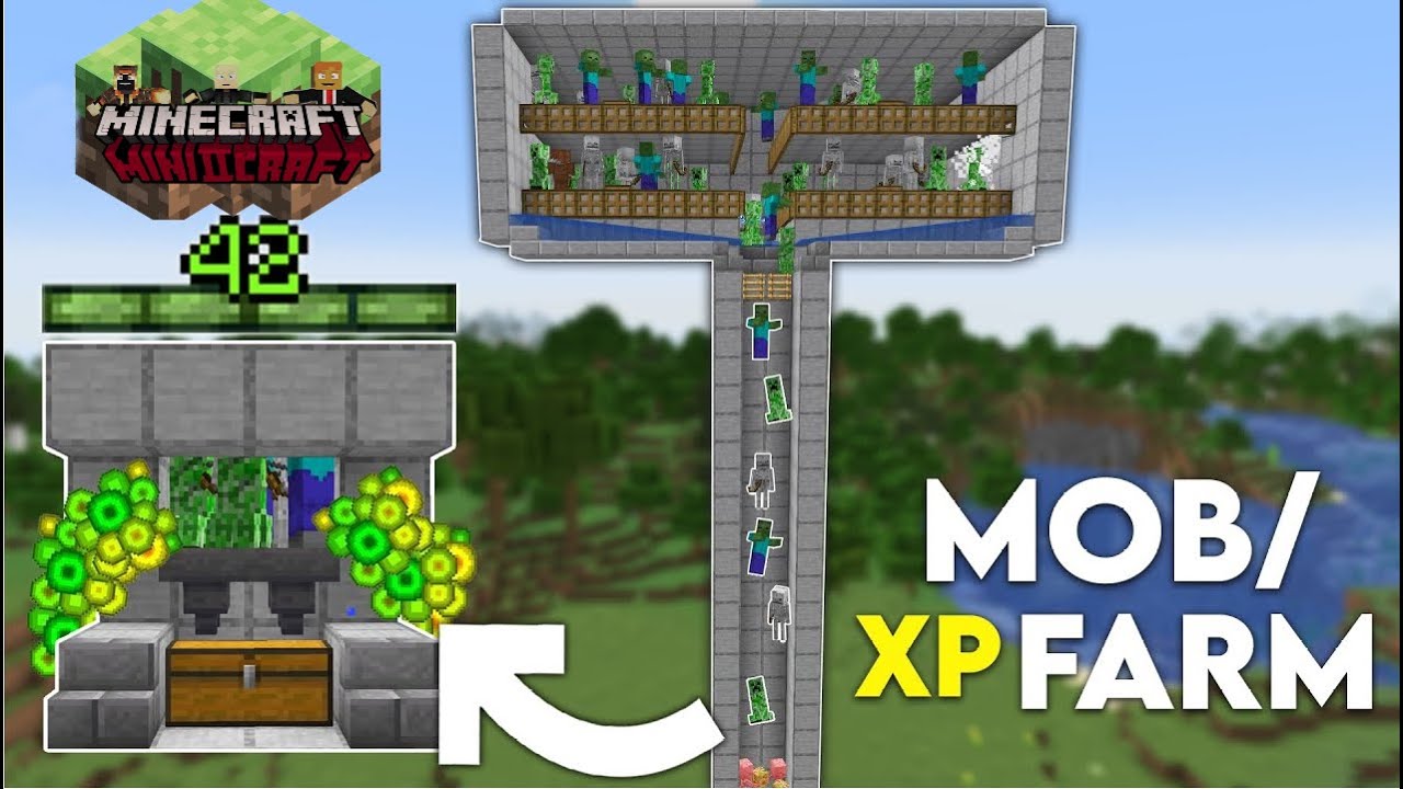 Wir bauen eine XP-Farm in Minicraft - YouTube