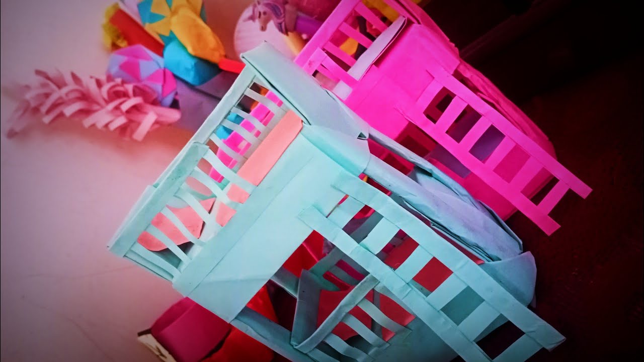Diy Origami Bunk Bed..../ Bunk Bed with Paper...../ Easy to do at home ...