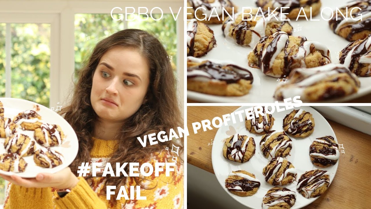 BAKE OFF VEGAN BAKE ALONG // vegan profiteroles FAIL - YouTube