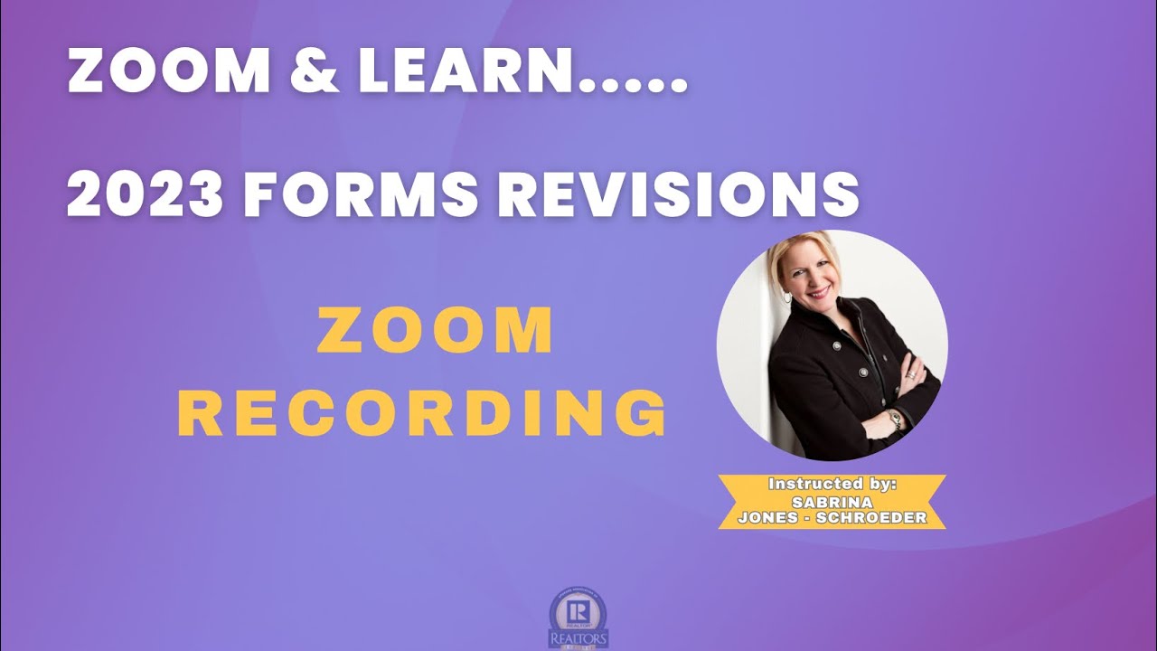 2023 Forms Revisions Zoom & Learn - YouTube
