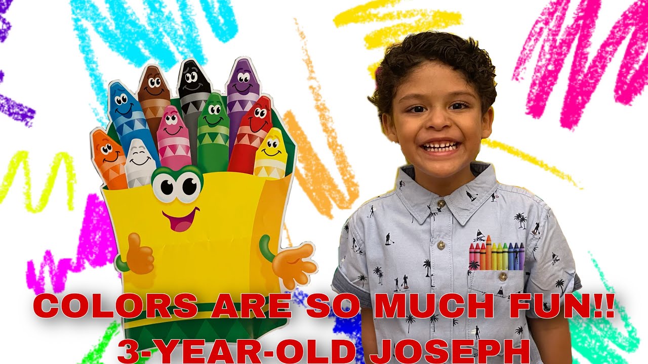 Learn colors with 3-year-old Joseph! | Primary and secondary colors ...