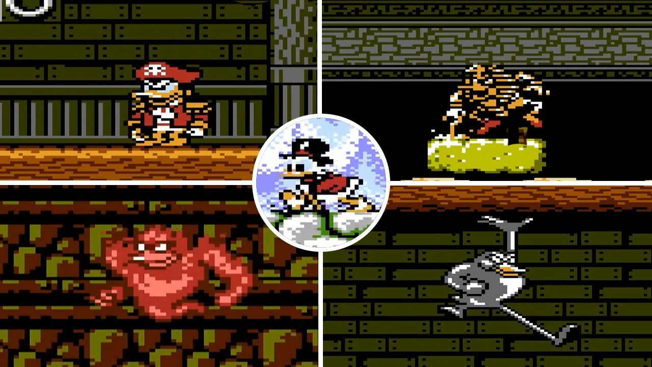 Game n°027 - DuckTales 2 ( NES ) All bosses - YouTube