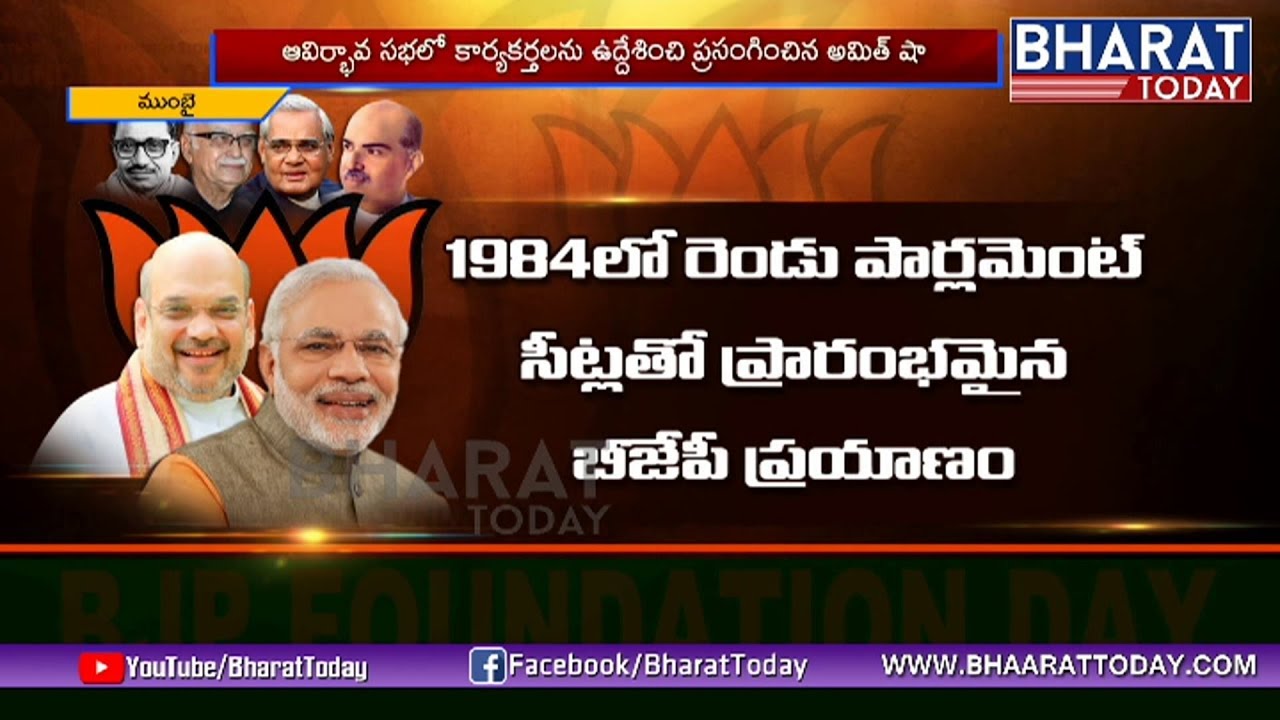 History Of Bharatiya Janata Party in Telugu | 38 Years Of BJP | Bharat ...