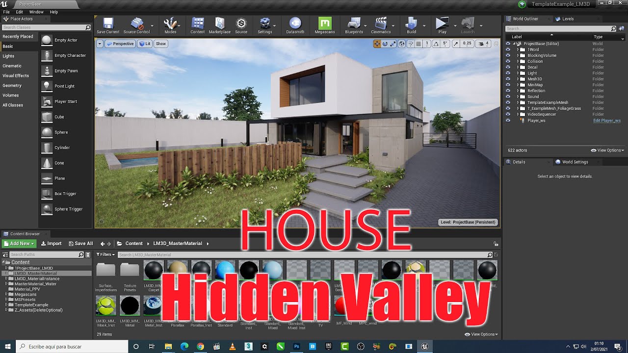 Unreal Engine Architecture - Interactive House - Hidden Valley - YouTube