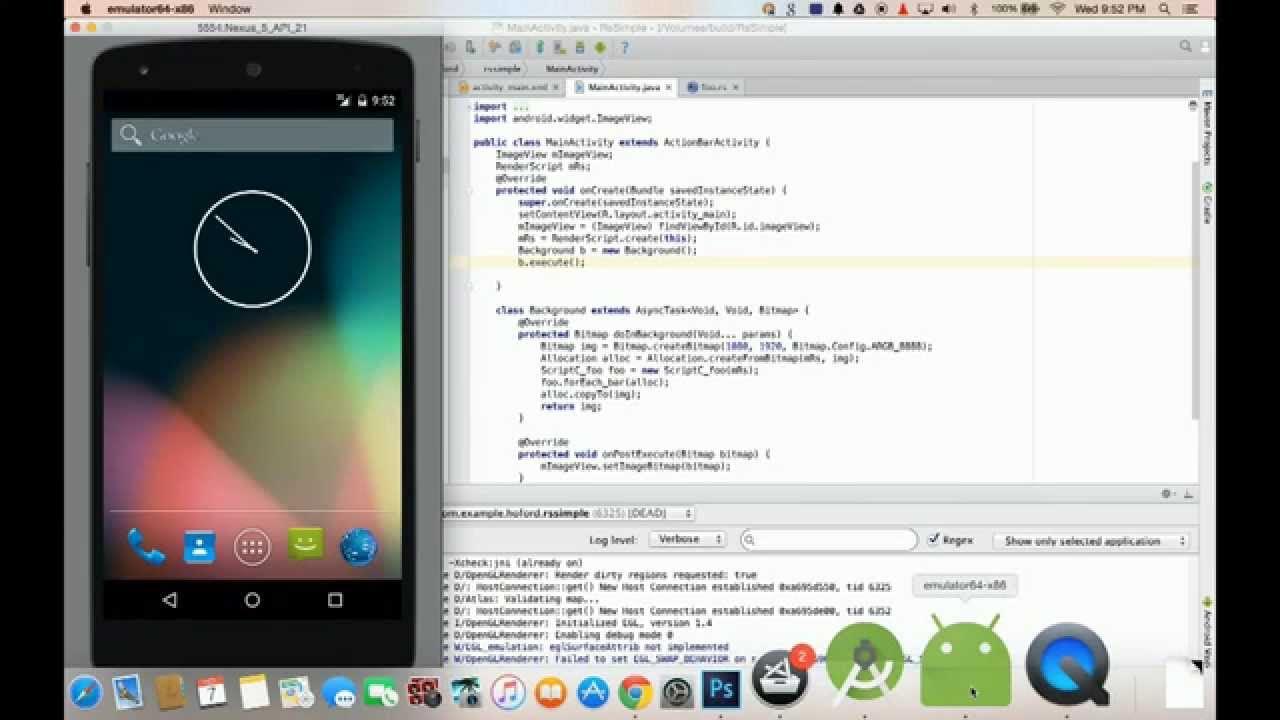 Using RenderScript in Android Studio in 8 min - YouTube