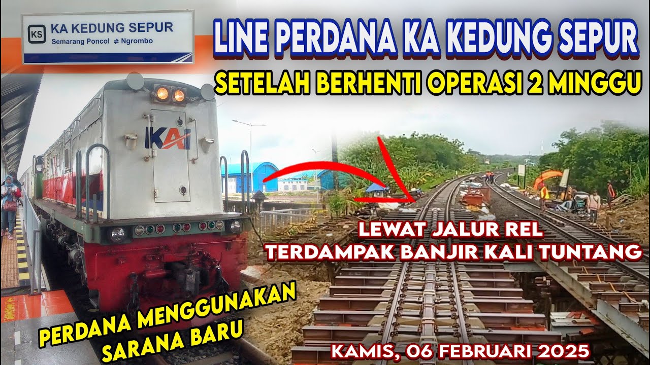Line Perdana KA Kedung Sepur menggunakan Rangkaian baru | Lewat Rel ...