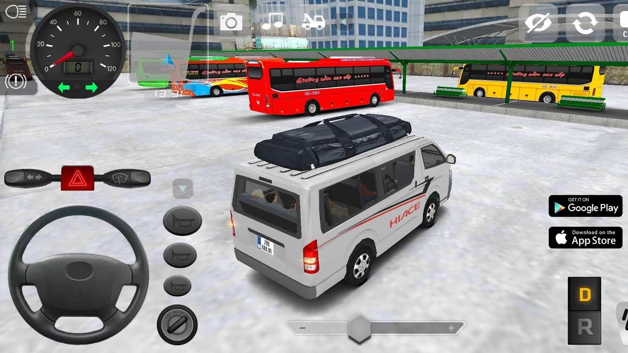 Minibus Simulator Vietnam Gameplay #4 | Driving Toyota Hiace | New Bus ...