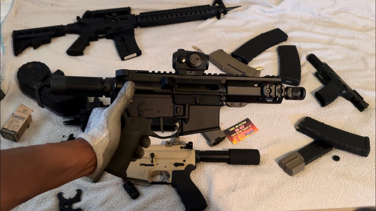 5 Inch Micro Ar15 Pistol W/ 3.5 Inch Buffer Sig Romeo5 And Strike ...
