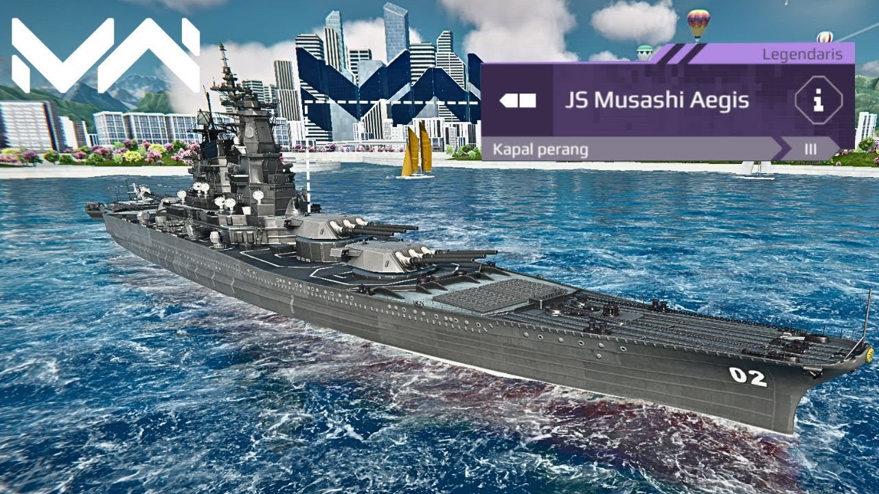 JS Musashi Aegis - Review Equpiment New Ship Battleship From Japan ...