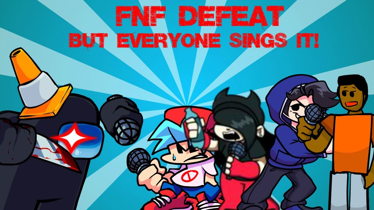 Defeat but Every Turn a Different Character Sings 🎶 (FNF Defeat but ...