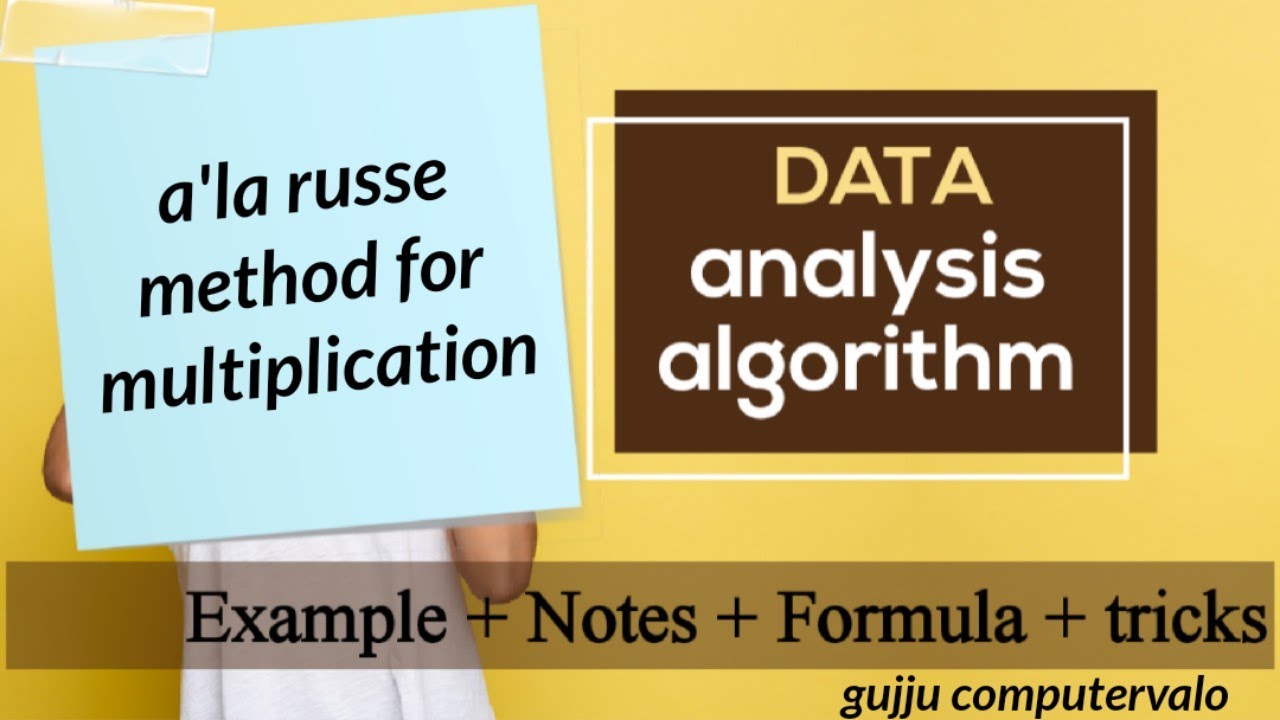 a la russe method for multiplication in hindi | DAA tutorial gujju computervalo - YouTube