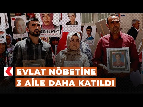 Evlat nöbetine 3 aile daha katıldı